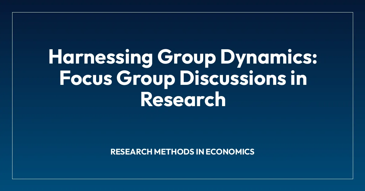 Harnessing Group Dynamics: Focus Group Discussions in Research ...